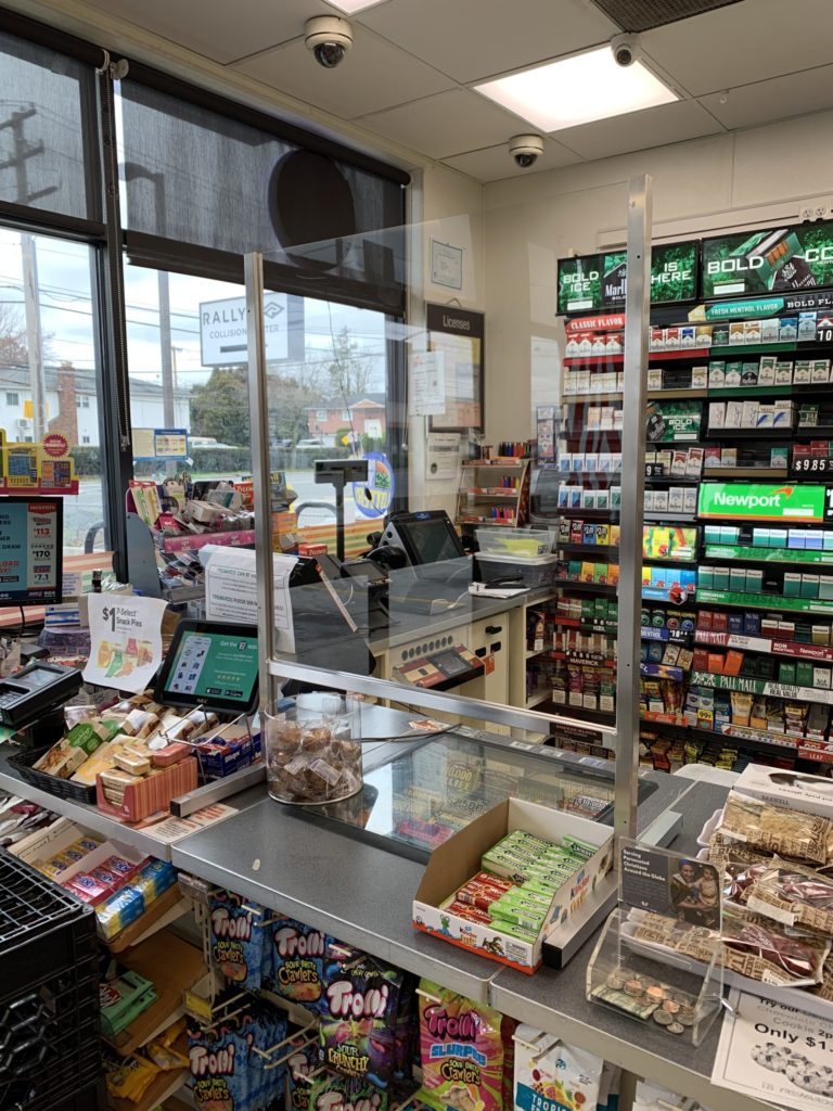 SNEEZE-BLOCK Countertop Sneeze/Cough Guard Shield w/ 8" pass-thru - B&R ...