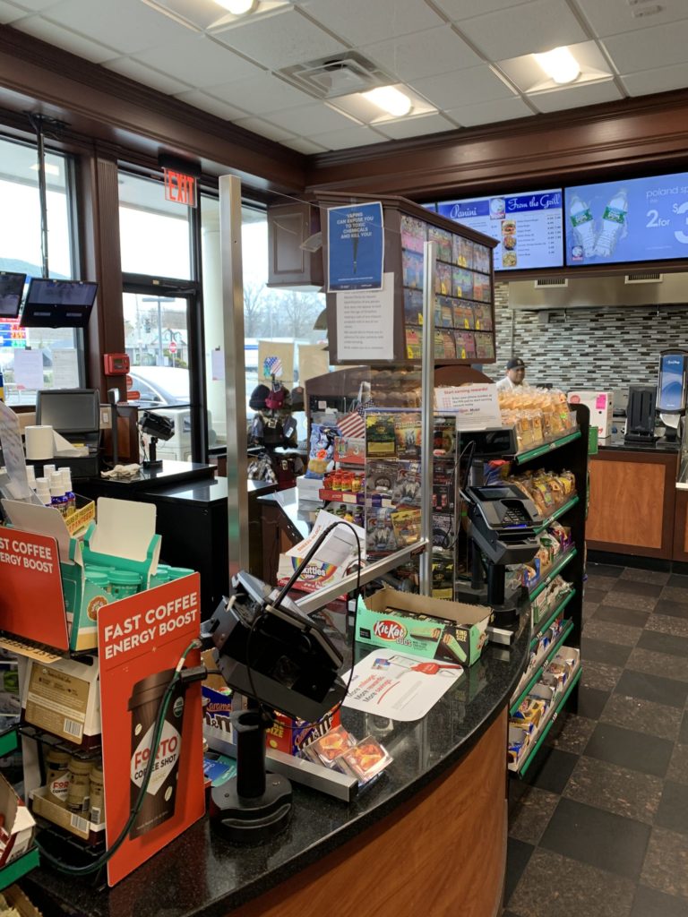 SNEEZE-BLOCK Countertop Sneeze/Cough Guard Shield w/ 8" pass-thru - B&R ...