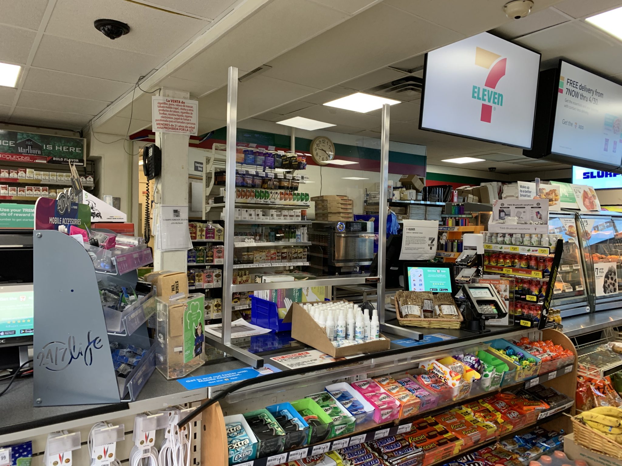 SNEEZE-BLOCK Countertop Sneeze/Cough Guard Shield w/ 8" pass-thru - B&R ...