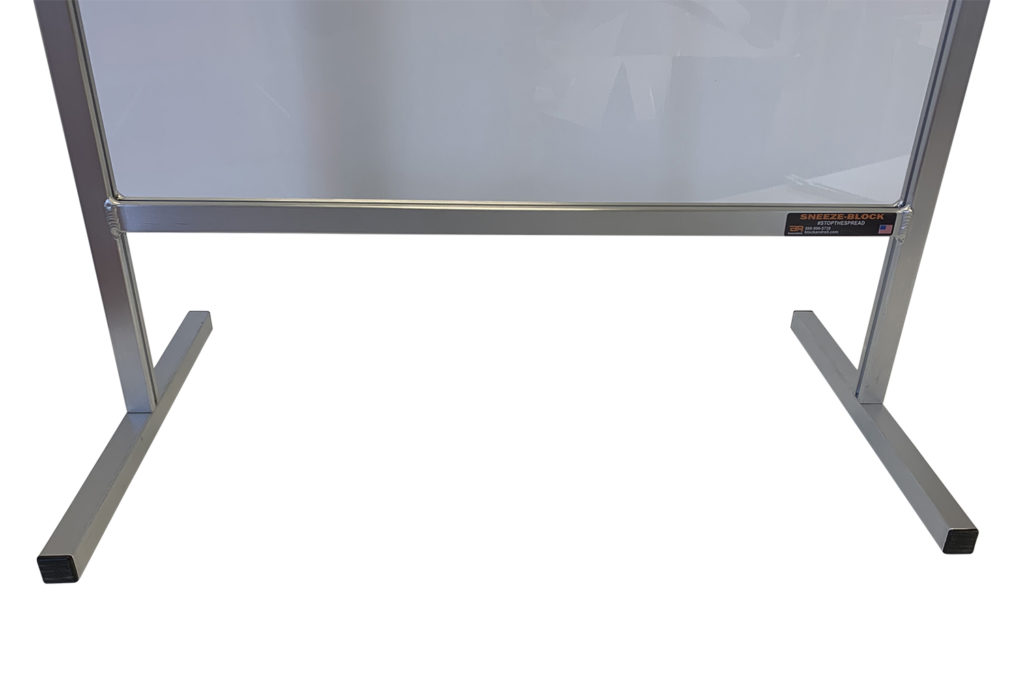 Portable Free Standing SNEEZE-BLOCK Sneeze/Cough Guard Shield w/ 8 ...