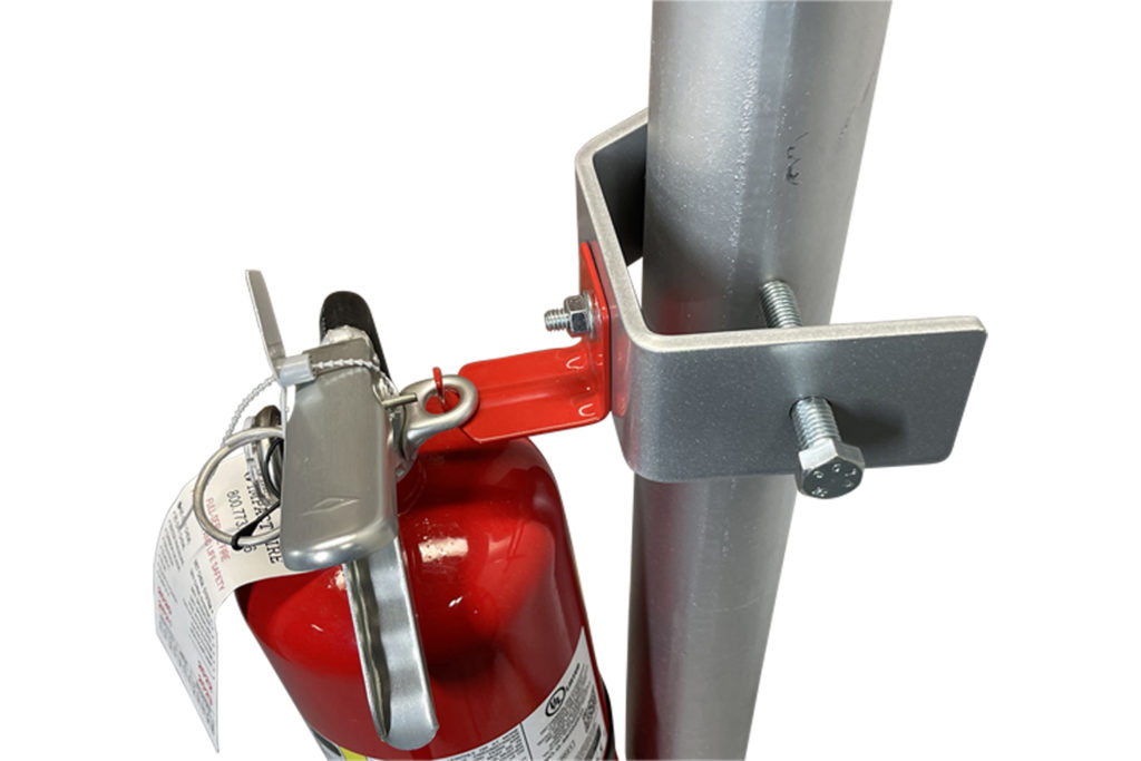 Lighting/Fire Extinguisher Clamp for Round Tent Pipe or Truss up to 4 ...